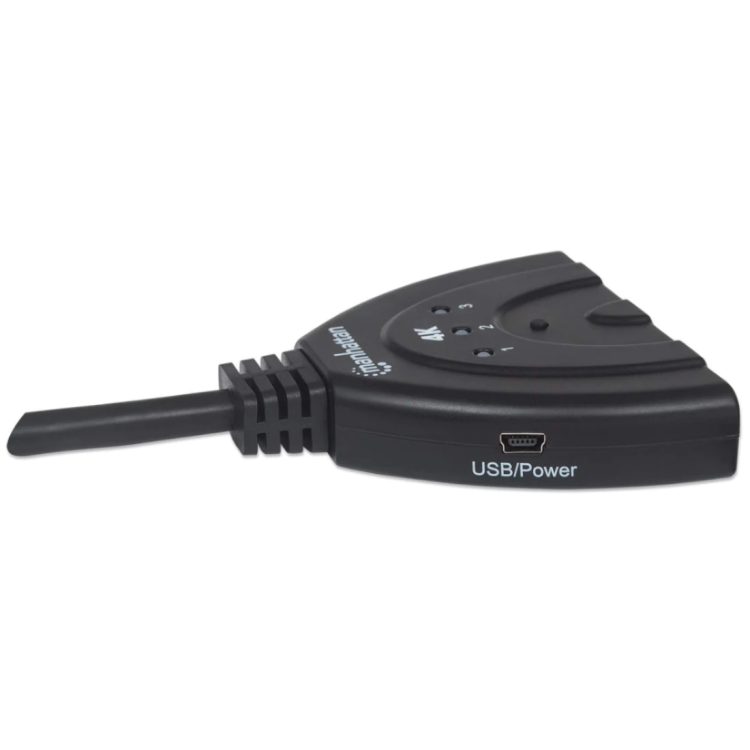 HUB SPLITTER 1XHDMI INP (F) TO 3xHDMI Out (F) 4K@60Hz MANHATTAN