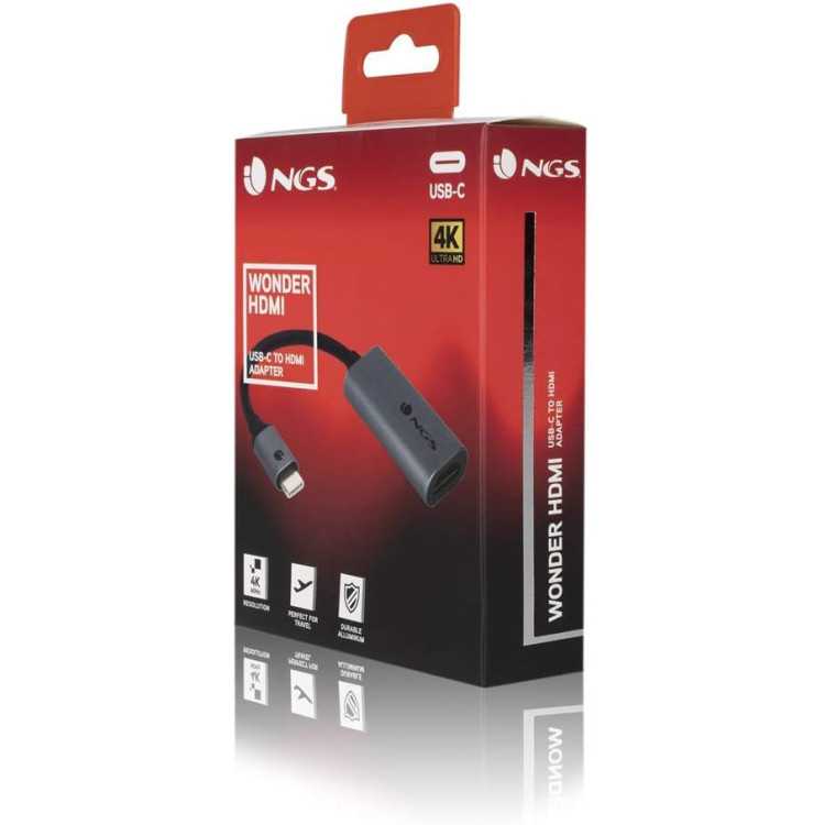 HUB NGS USB-C TO HDMI ADAPTER 4K ULTRA HD VIDEO WONDERHDMI